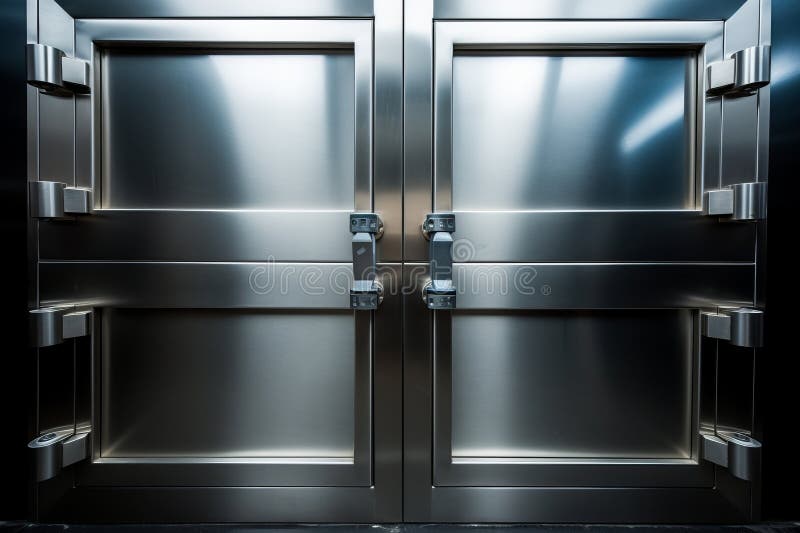 Front View of Modern Security Safe Box Full Frame Bank Vault Door for ...