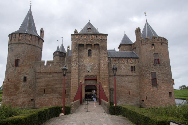 Front View at the Muiderslot Castle at Muiden the Netherlands 31-8-2021 ...
