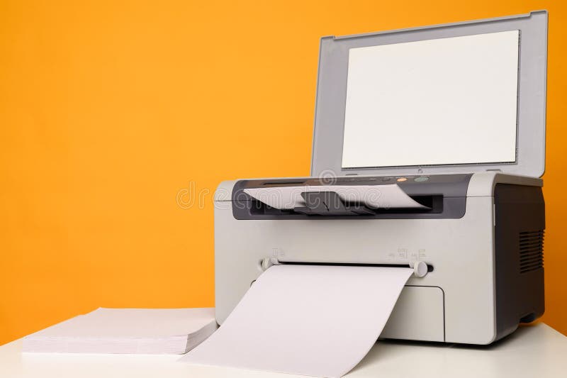Front View of a Multifunction Device - Printer, Copier, Scanner and a ...