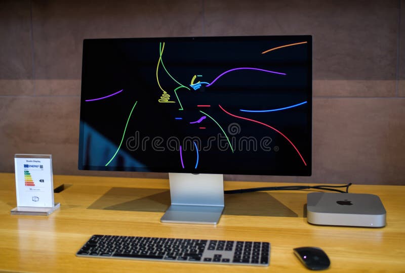 Front View of New Apple Computers MacMini Computer Workstation with M2 ...