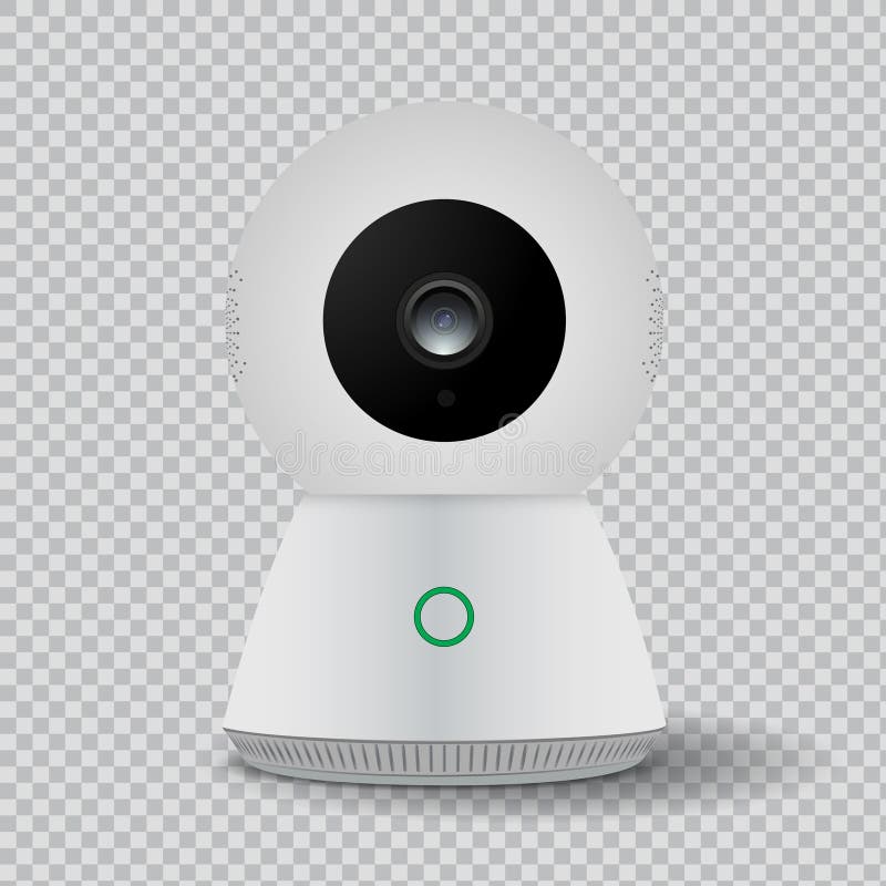 Front View of New Security Surveillance Camera. Vector Illustration ...