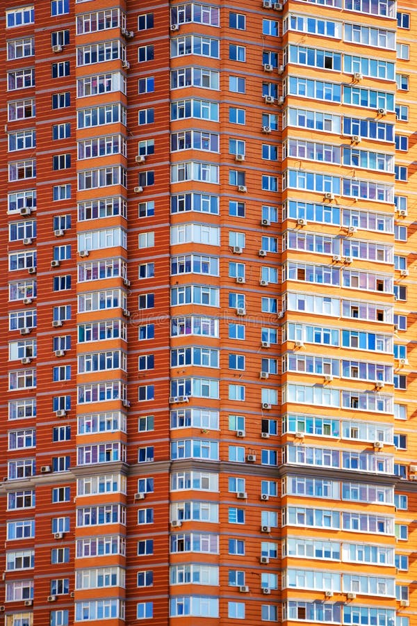 Front View of Office Building Windows. Background Stock Photo - Image ...