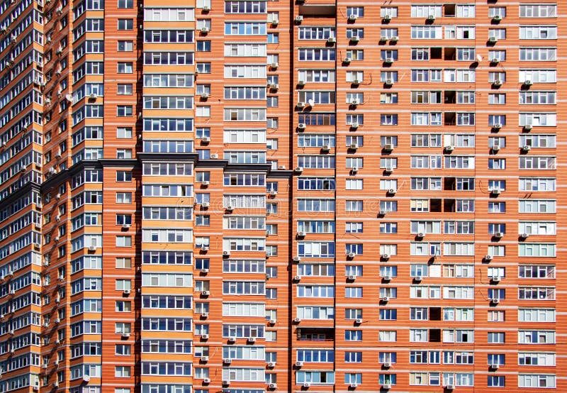 Front View of Office Building Windows. Background Stock Photo - Image ...