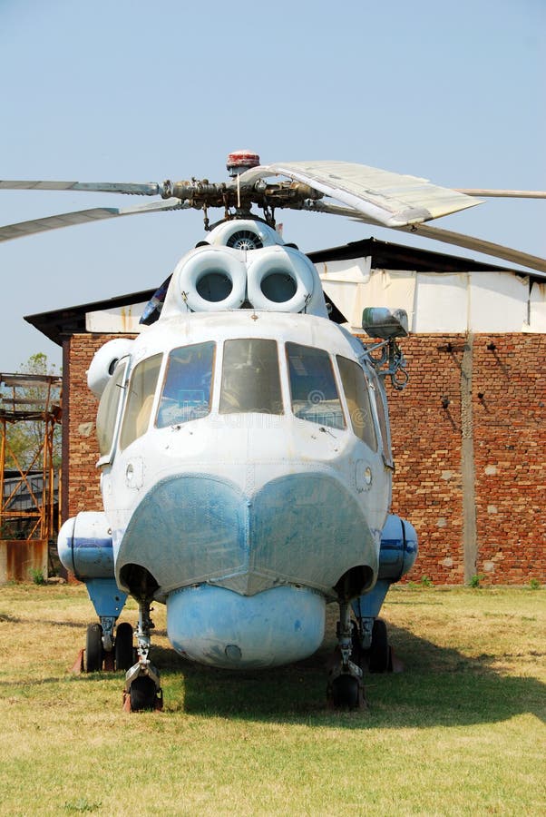 Vintage helicopter stock photo. Image of chopper, destruction - 5871658