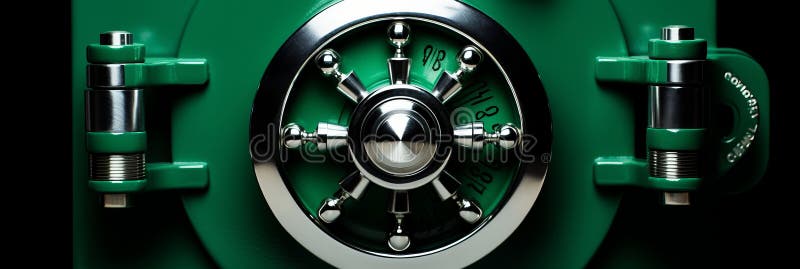 Front View of Old Security Safe Box Door Full Frame Bank Vault Door for ...