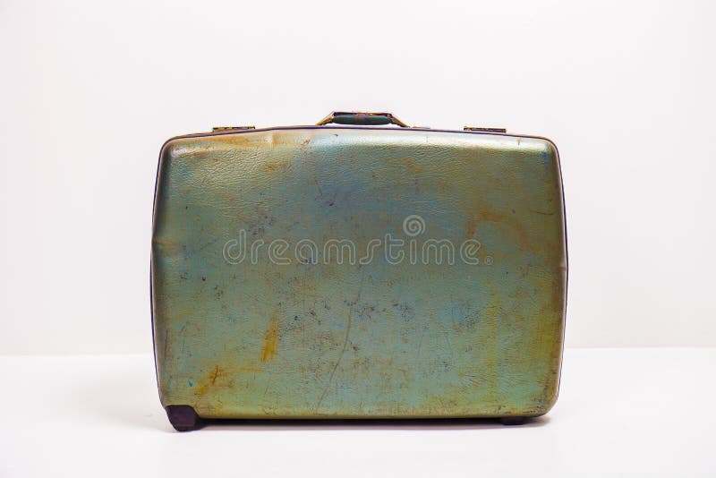Front View of the Old Suitcase Stock Photo - Image of packing ...