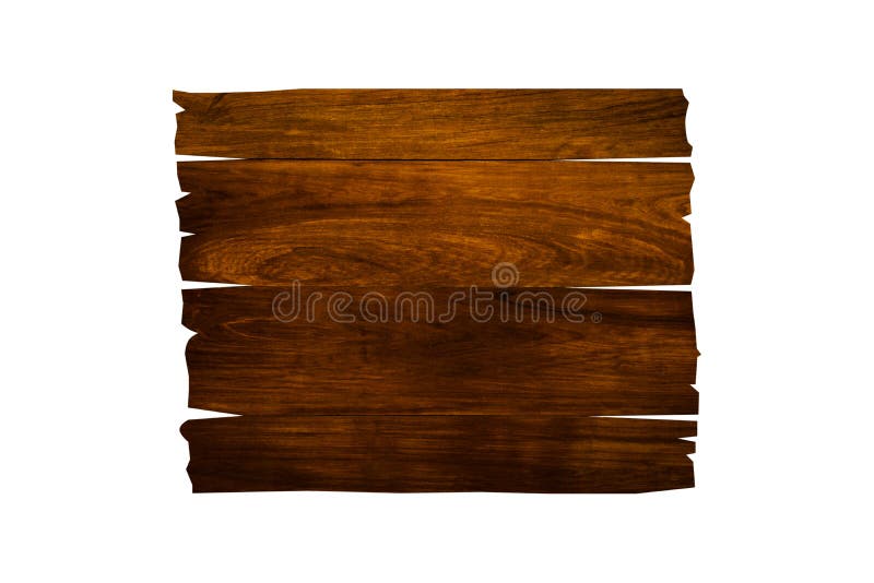 Front View of Old Wooden Sign Isolated on White Background with ...