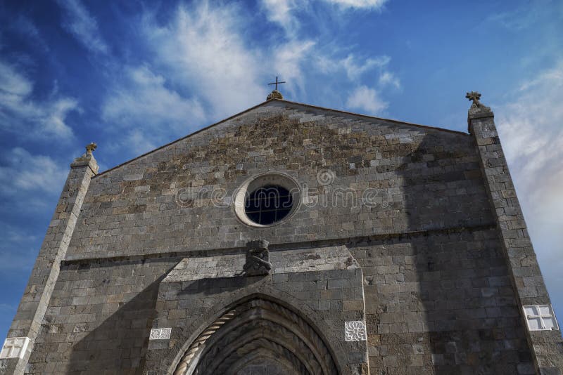 Front View of One of the Churches in the Town of Bolsena Stock Photo ...