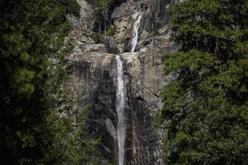 Front View of One of the Waterfalls in Yosemite National Park Stock ...
