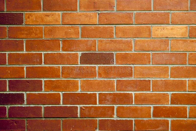 Orange Red Brick Wall Background with Texture and Colour Stock Photo ...