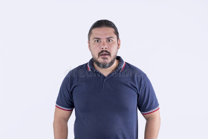 Front View of a Perplexed Man in His Late 30s Transfixed, Staring in ...