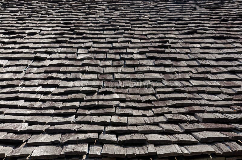 Front View Perspective Wood Roof Stock Image - Image of pattern ...