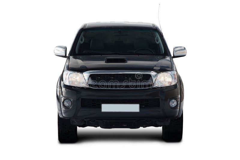 Black pickup truck stock photo. Image of load, road, modern - 8713810