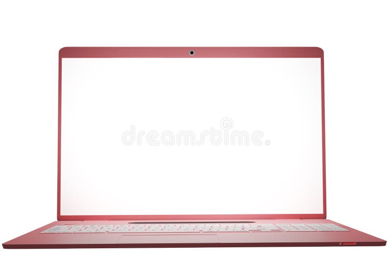 Pink computer stock illustration. Illustration of objects - 4418129