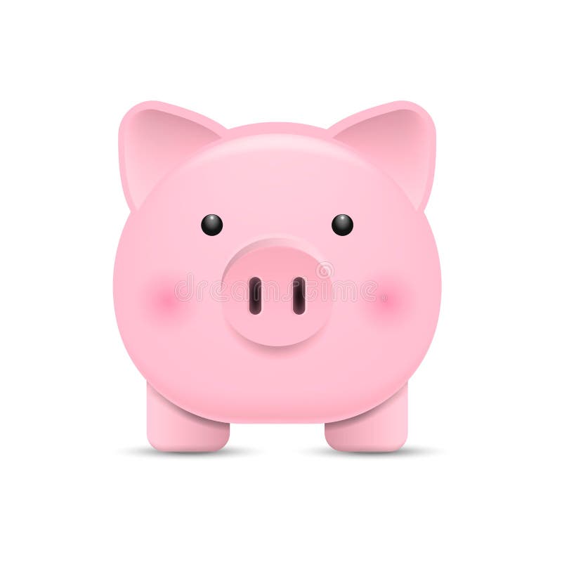 Front Isolated Piggy Stock Illustrations – 757 Front Isolated Piggy ...