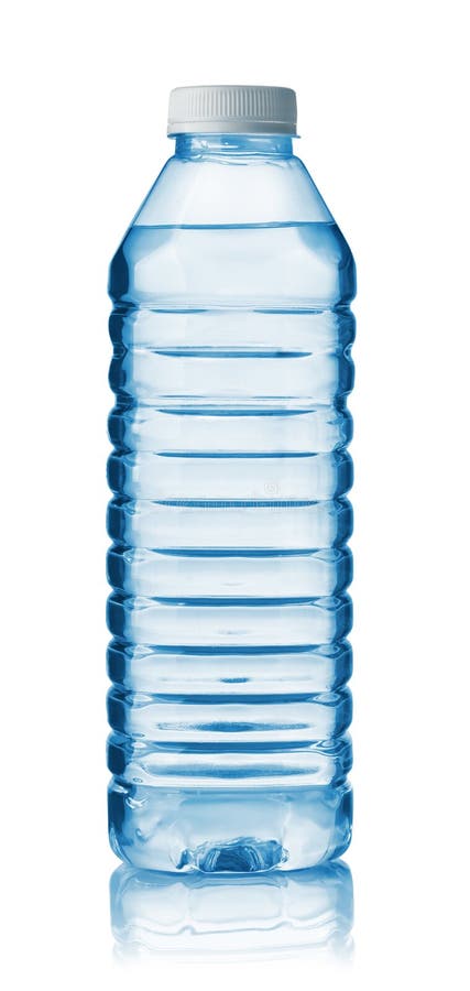 Front View of Plastic Water Bottle Stock Photo - Image of packaging ...