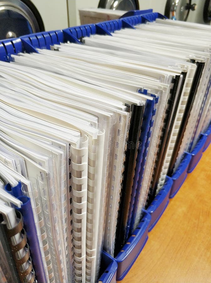 Document Folders in the Filing Cabinet Shelf Stock Photo - Image of ...