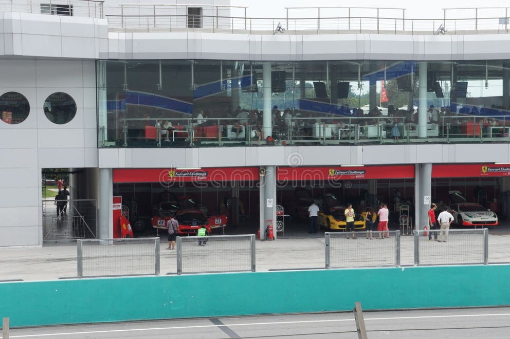 Front View of the Racing Paddock Building Editorial Stock Image - Image ...