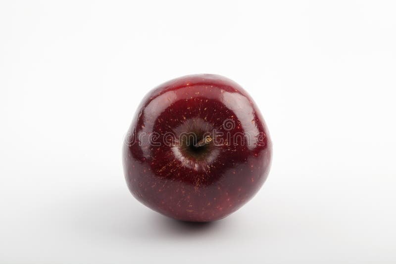 Front view of a red apple stock photo. Image of dieting - 51186610
