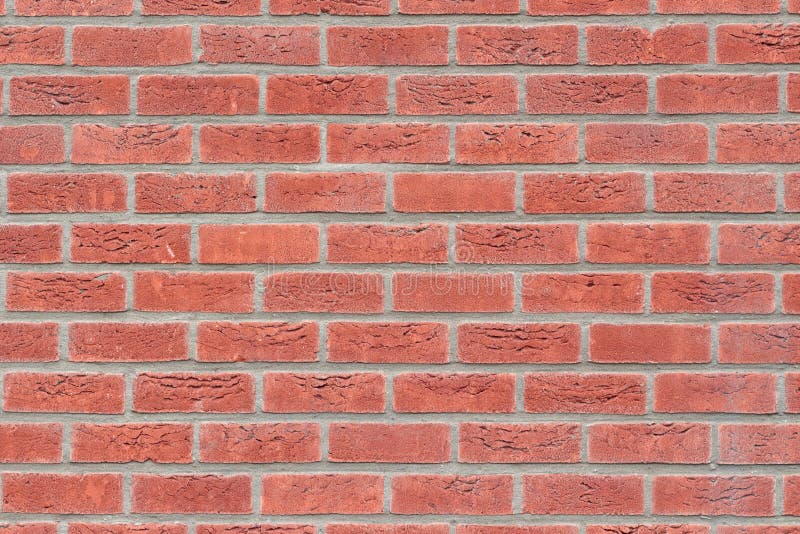 Front View on Red Brick Wall Stock Photo - Image of outside, backdrop ...