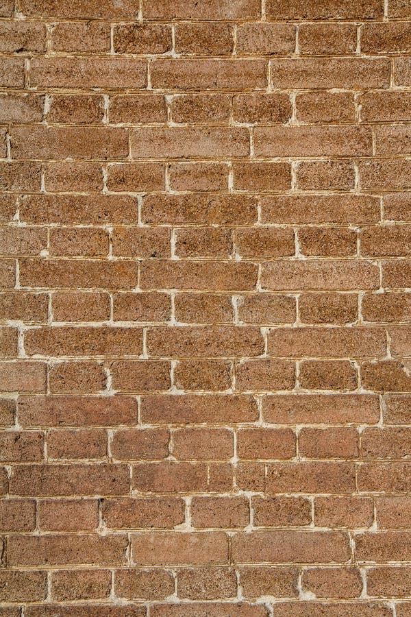 Front View of Brick Wall Painted in White Stock Image - Image of cement ...