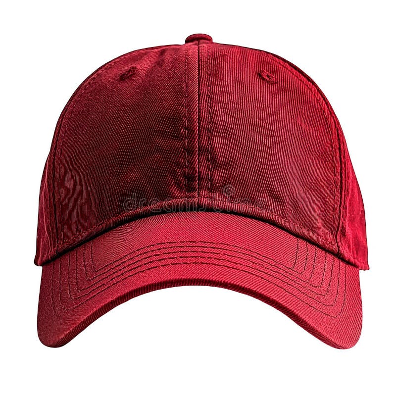 Front View of a Red Cap Isolated on a Transparent Background Stock ...