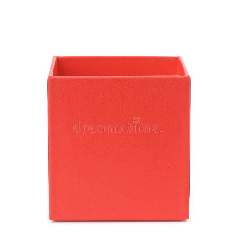 Front View of Red Open Gift Box Stock Photo - Image of mock, package ...