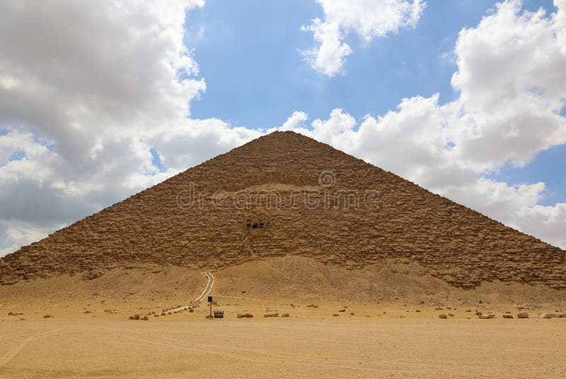 Front View of Red Pyramid of Snefru in Dahshur Called the North Pyramid ...
