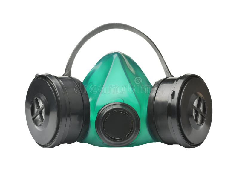 Front View of Reusable Industrial Respirator Mask Stock Photo - Image ...