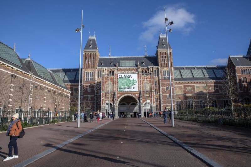 Front View Rijksmuseum Museum at Amsterdam the Netherlands 23-11-2022 ...