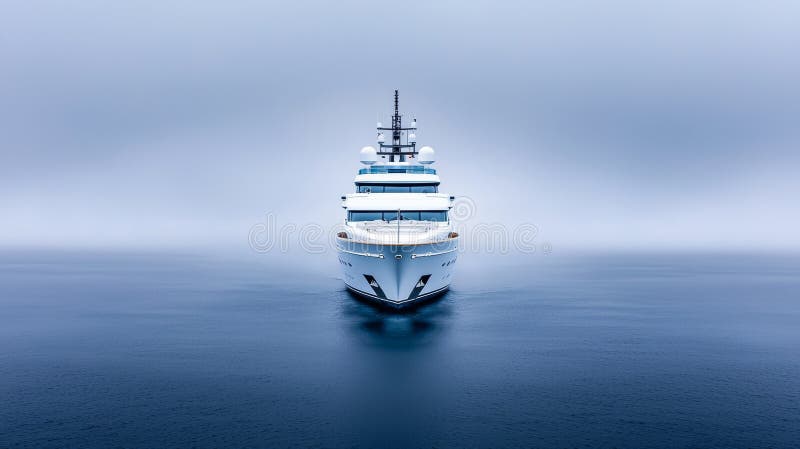 A Front View of a Robotic Marine Research Vessel Engaged in ...