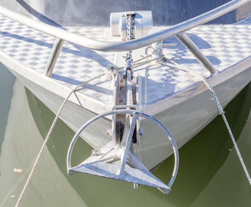 Sailboat Prow. Low Angle Front View Stock Photo - Image of ship, mast ...