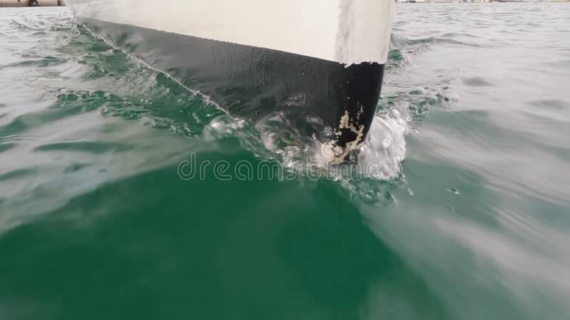 Front View of Sailboat Sailing on Calm Waters Stock Video - Video of ...