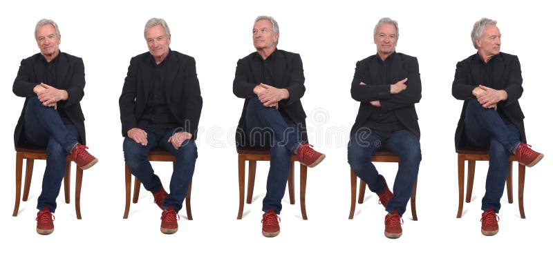 Person Sitting In Chair Front View