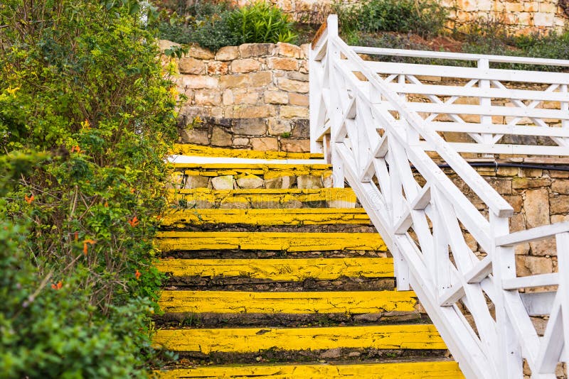 Front View of Short Stairs Going Up Stock Image - Image of stairs ...