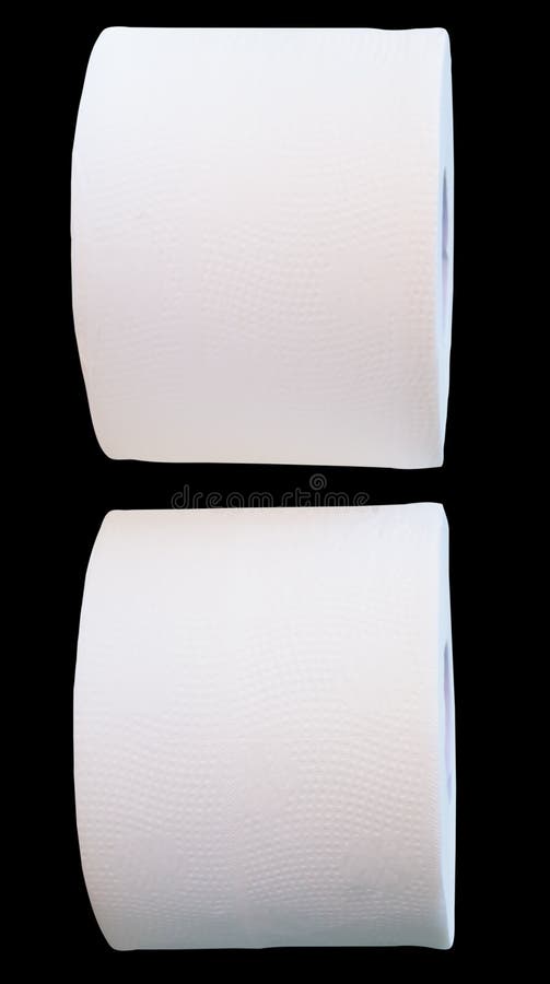Front View or Side View Set of Tissue Paper or Toilet Paper in Rolls ...