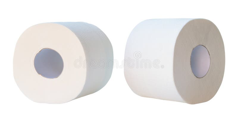 Front View or Side View Set of Tissue Paper or Toilet Paper Rolls ...