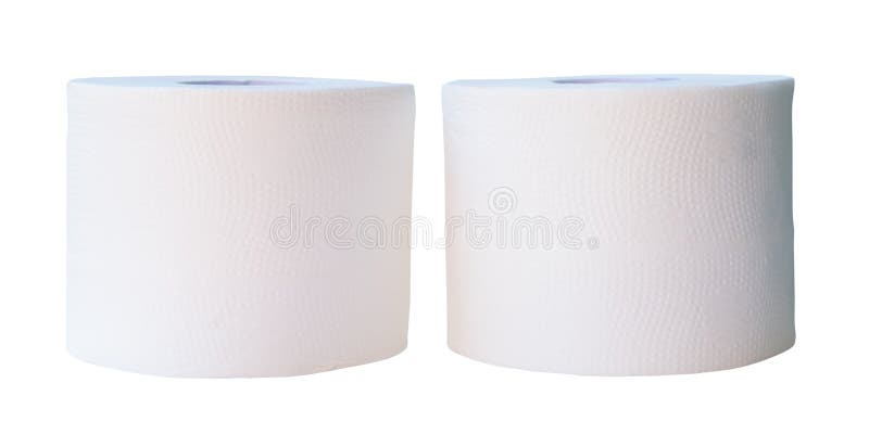 Front View or Side View Set of Tissue Paper or Toilet Paper in Rolls ...