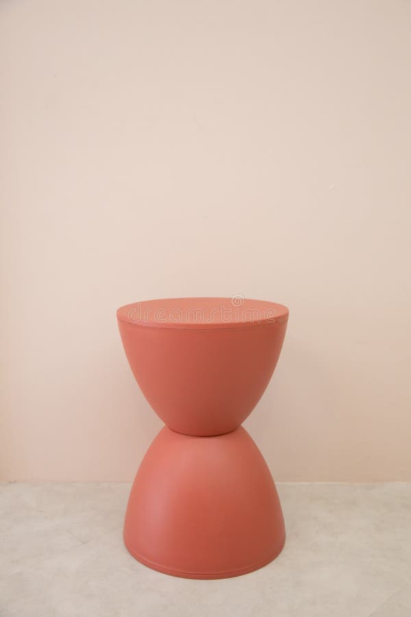 Front View of Single Modern Abstract Chair with Half Oval Shape Design ...