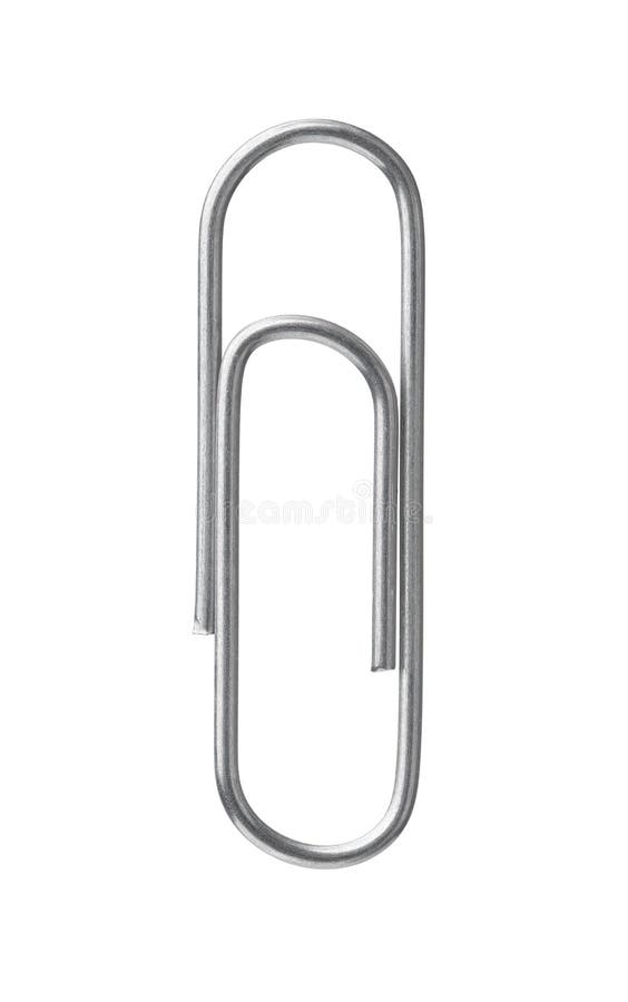 Front View of Single Steel Paper Clip Stock Photo - Image of note, clip ...