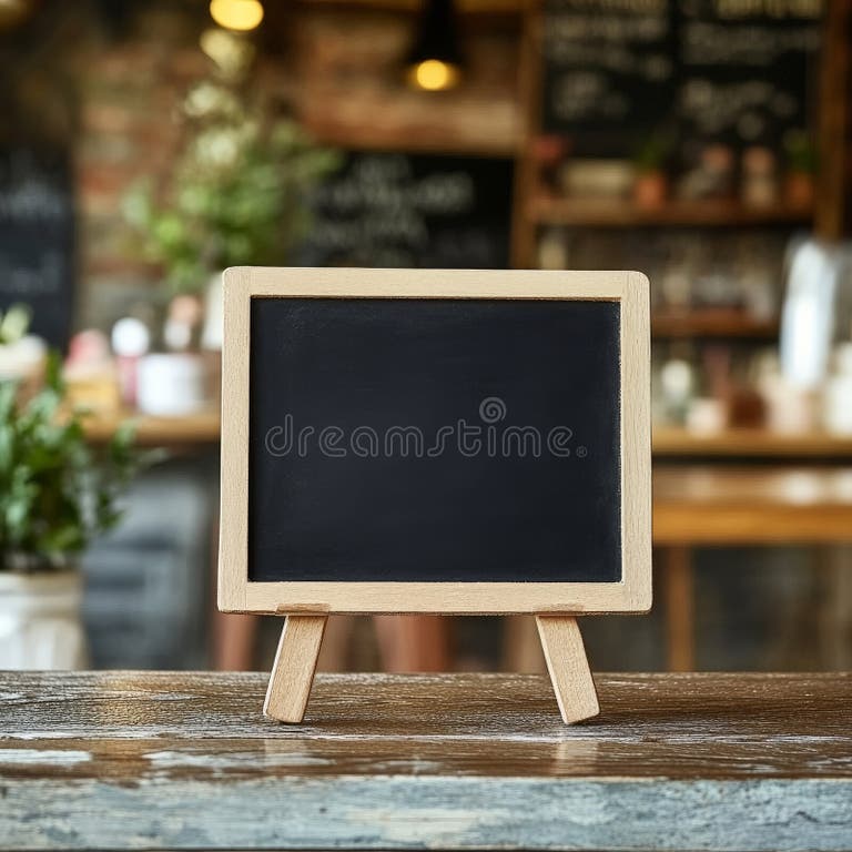 Front View of a Small Blackboard Mockup in a Pet Shop Setting Ideal for ...