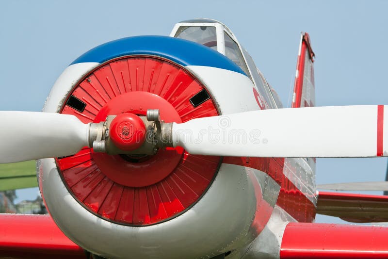 Front view of small plane stock photo. Image of white - 17838472