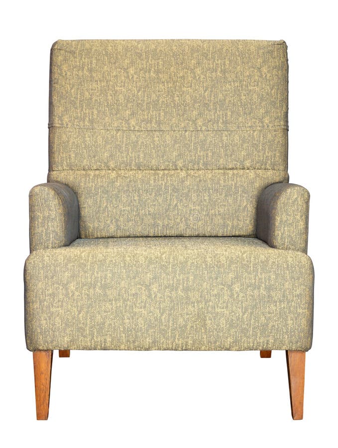 Front View Of Luxury Vintage Sofa Isolated Stock Photo - Image of ...