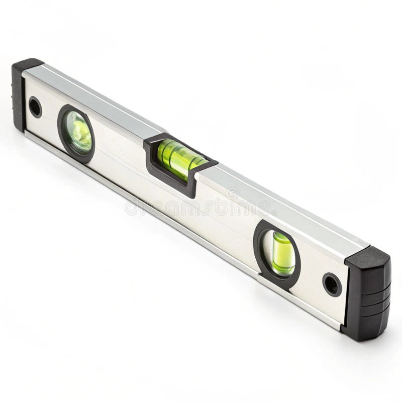 Front View of a Spirit Level Isolated on Transparent Background Stock ...