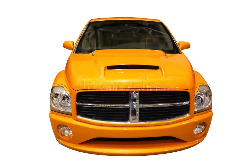 Front View of a Sporty Dodge Ram Pickup Truck Stock Image - Image of ...