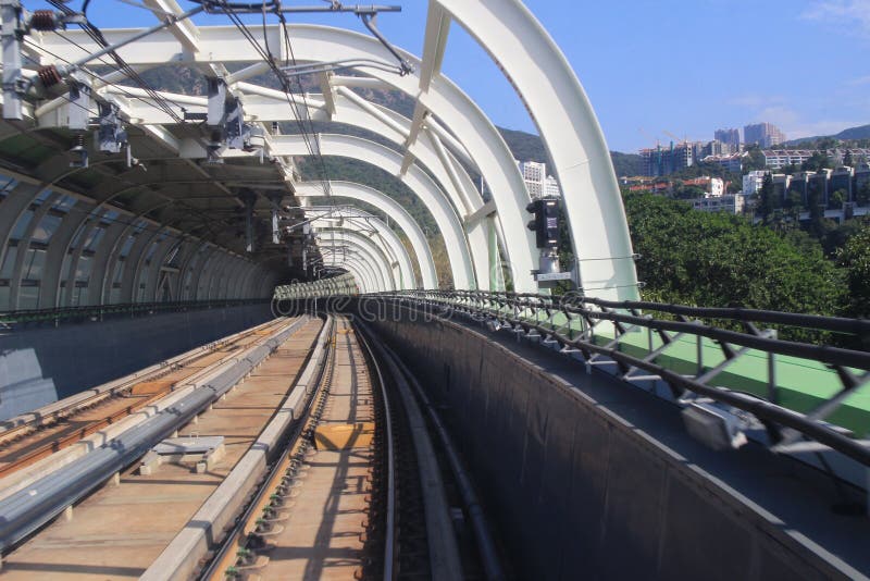 The front view of subway editorial stock image. Image of rail - 95766499