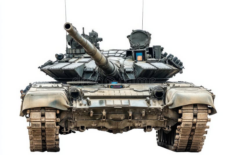 A Front View of a T90 Tank a Powerful Military Vehicle with a Large ...