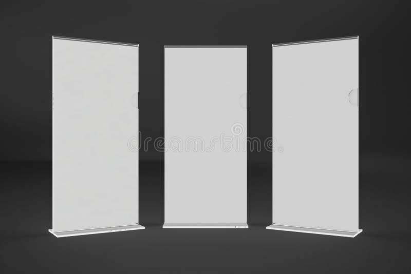 Front View of Table Top Clear Acrylic Vertical Flyer Stands with Paper ...