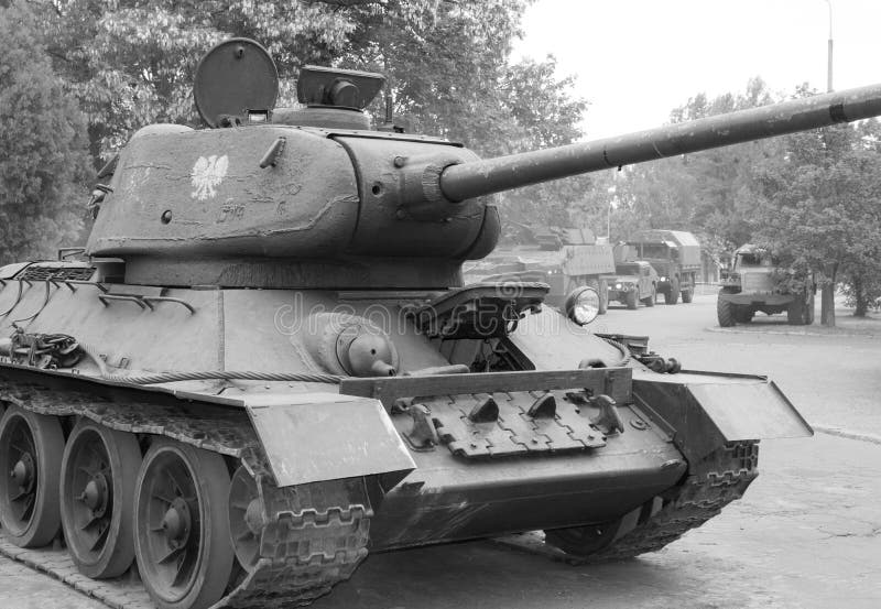 Front View of Tank of the Soviet Tank Stock Image - Image of ...