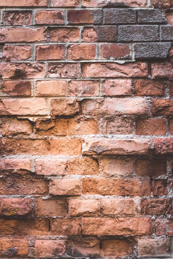 Front View from Texture of Brick Wall in SÃ£o Paulo Stock Photo - Image ...